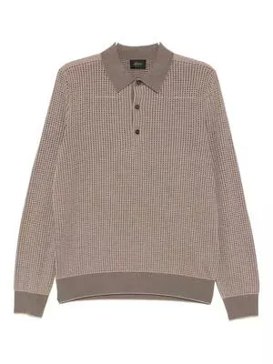 Men's Waffle Knit Shirt Polos