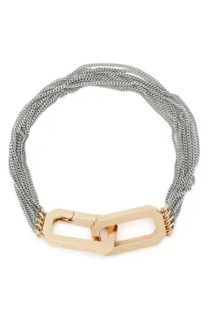 ALLSAINTS Two-tone Layered Chain Bracelet - Two Tone
