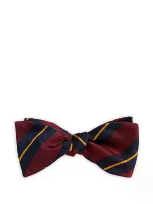 Ralph Lauren Striped Bow Tie Red