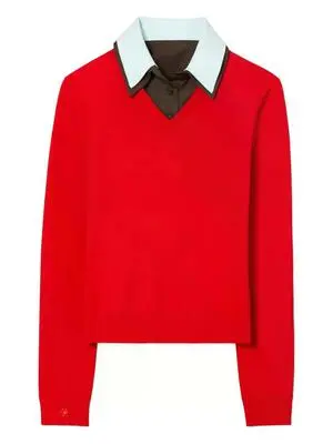 Tory Burch V Neck Sweaters For Women