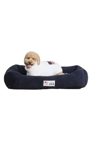 Barefoot Dreams Cozychic® Flag Pet Bed