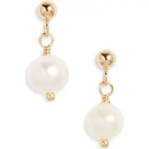 SET & STONES Gracyn Pearl Drop Earrings - Gold