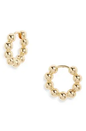 SET & STONES Cameron Frontal Hoop Earrings - Gold