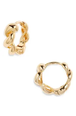 SET & STONES Tessa Twist Hoop Earrings - Gold