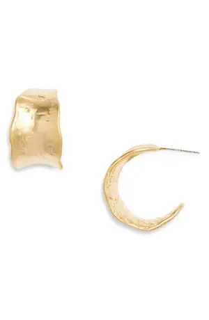 SET & STONES Aden Hoop Earrings - Gold