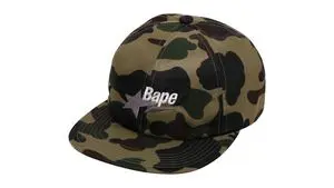 BAPE 1st Camo Sta Logo Cap - Green