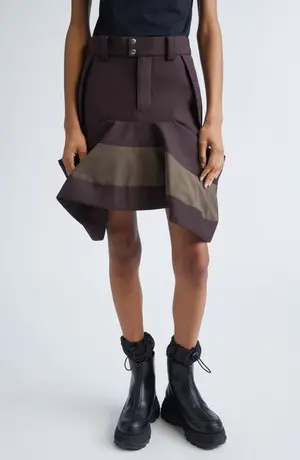 Sacai Mixed Media Skirt