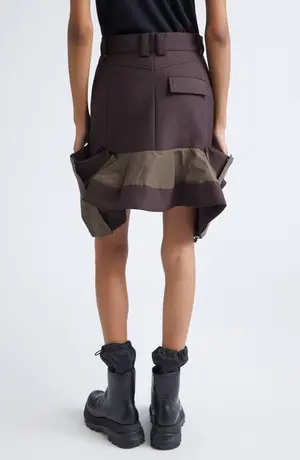 Sacai Mixed Media Skirt