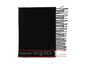 Alexander McQueen Reversible Logoprint Scarf