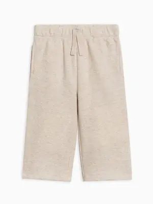 KENDI Clove Waffle Knit Straight Leg Pants - Heather Oat