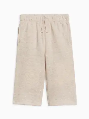 KENDI Clove Waffle Knit Straight Leg Pants - Heather Oat
