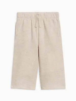 KENDI Clove Waffle Knit Straight Leg Pants - Heather Oat