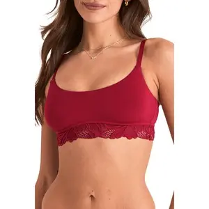 ADORE ME Shiloh Contour Bralette Bra - Dark Red