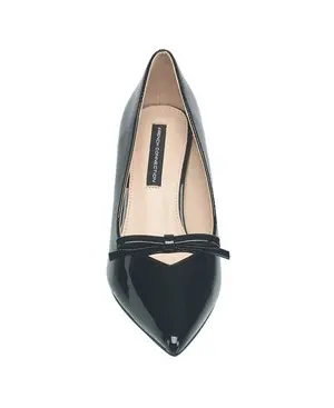 French Connection Pointed Toe Pumps With Bow Detailing - Black