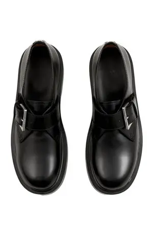 Sandro Glazed Leather Derbies