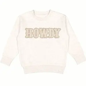 SWEET WINK Embroidered Crewneck Sweatshirt - Natural