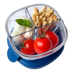YUMBOX Snack Bowl With Leakproof Lid - Navy Blue
