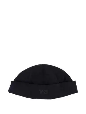 Y3 Adjustable-cuff Beanie - Black