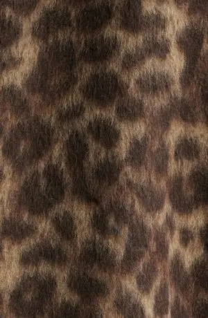 Madewell Leopard Print Brushed Jacquard Trench Coat
