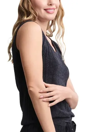Barefoot Dreams Cozychic™ Cable Knit Tank - Black