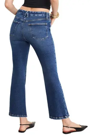Good American Soft-tech Good Crop Mini Bootcut Jeans