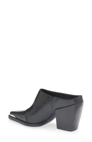 CHOCOLAT BLU Louie Leather Mule - Black Leather