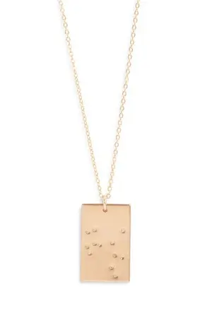 SET & STONES Zodiac Constellation Pendant Necklace - Gold/sagittarius