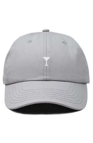 DALIX Dalix Martini Design Dad Cap Gray