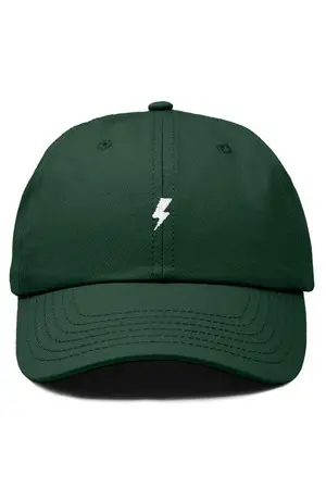 DALIX Embroidered Cotton Cap - Dark Green