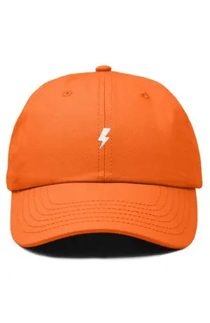 DALIX Embroidered Cotton Cap - Orange