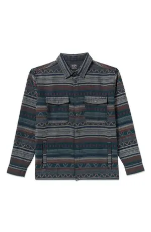BILLABONG Lodge Jacquard Snap Front Shirt - Chino