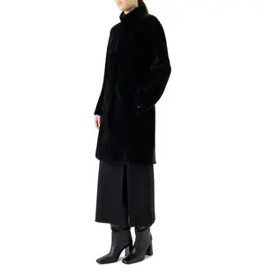 Akris Lambskin Shearling Coat