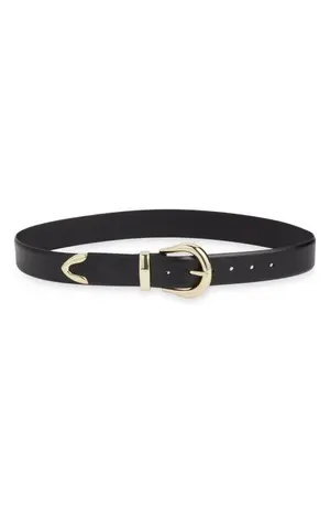 Treasure & Bond Calista Leather Belt - Black