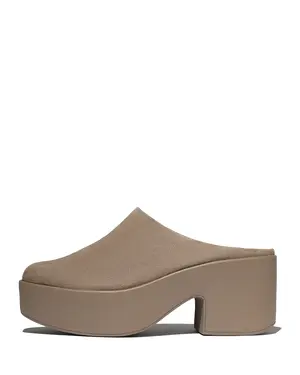 Fitflop Platform Pumps - Taupe Suede