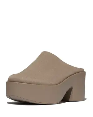Fitflop Platform Pumps - Taupe Suede