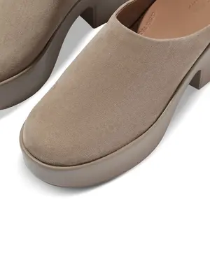 Fitflop Platform Pumps - Taupe Suede