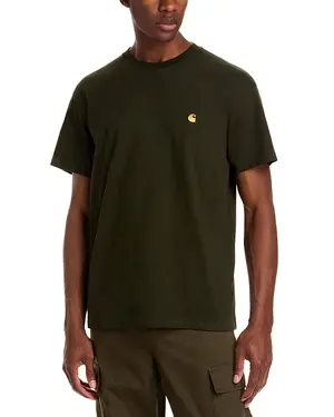 Carhartt Work In Progress Chase Short Sleeve Logo Tee Olive / Gold