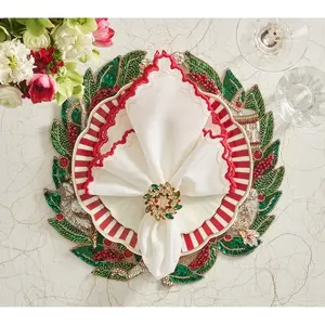 KIM SEYBERT Xmas Carol Beaded Placemat