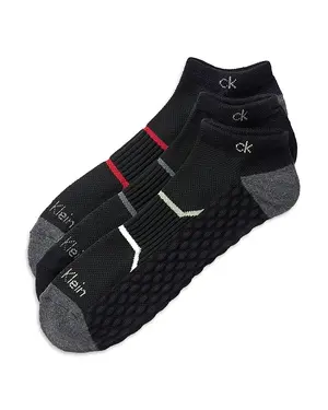 Calvin Klein No Show Socks, Pack Of 3 - Black