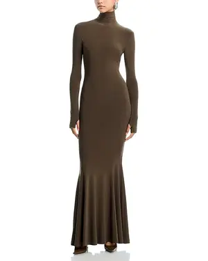 Women's Turtleneck Maxi Gowns