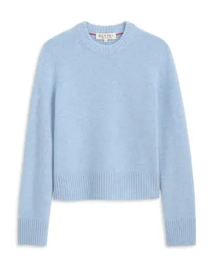ALEX MILL Marais Cashmere Sweater - Frost Blue
