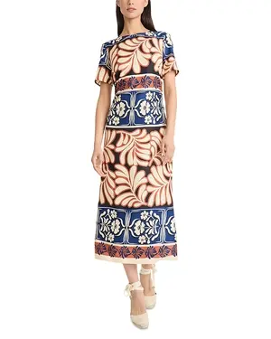 Maggy London Printed Midi Dress