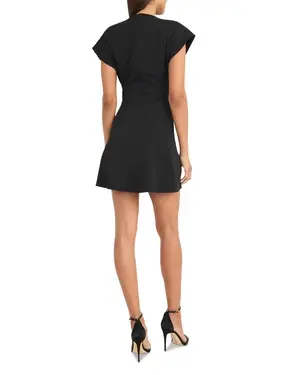 Maggy London Cowl Neck Mini Dress - Black
