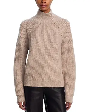 Aqua Button Detailed Knitwear For Women