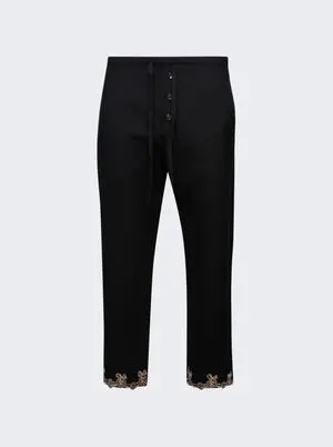 BODE Laurelist Pajama Pants - Black