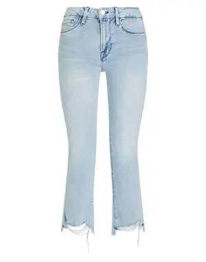 FRAME Boot-cut Cropped Jeans - Blue
