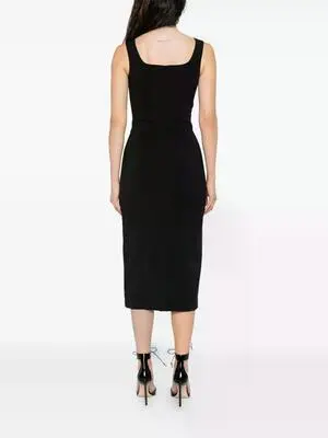 Patrizia Pepe Square-neck Midi Dress