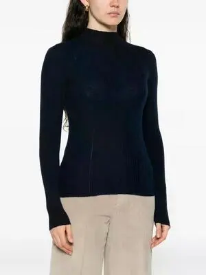 TWINSET High-neck Ribbed Sweater
