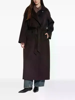 Samsøe Samsøe Belted Double-breasted Coat