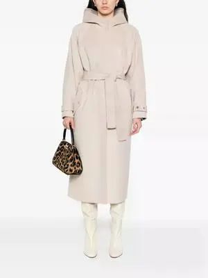 Pinko Hooded Belted Coat